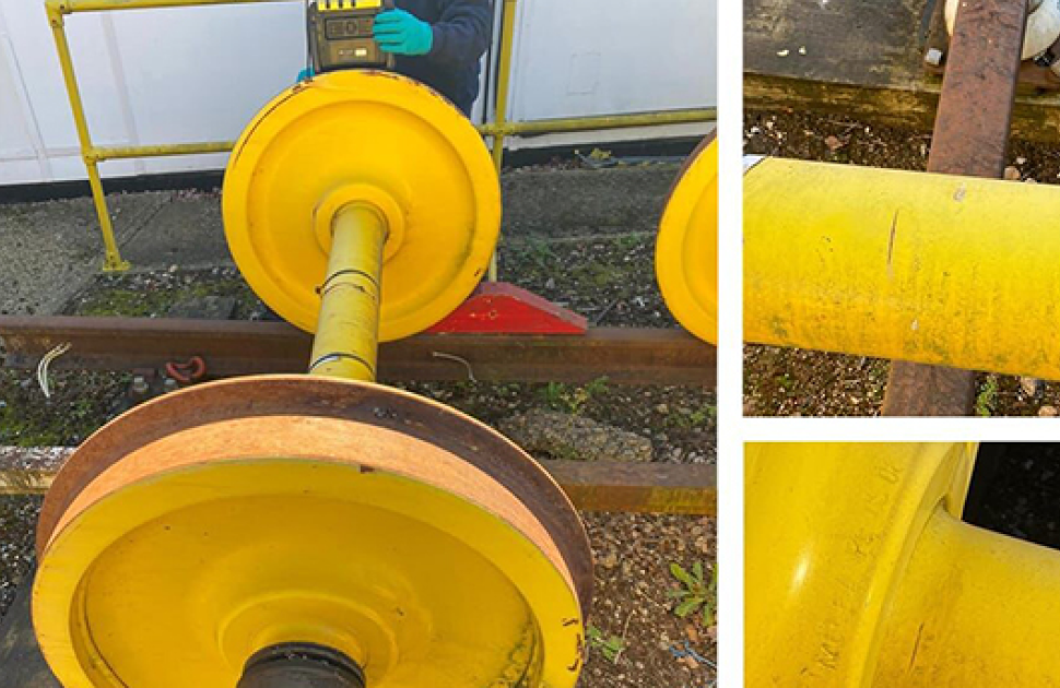 Ultrasonic Rail Solid Axle Inspection with Sonatest Wave