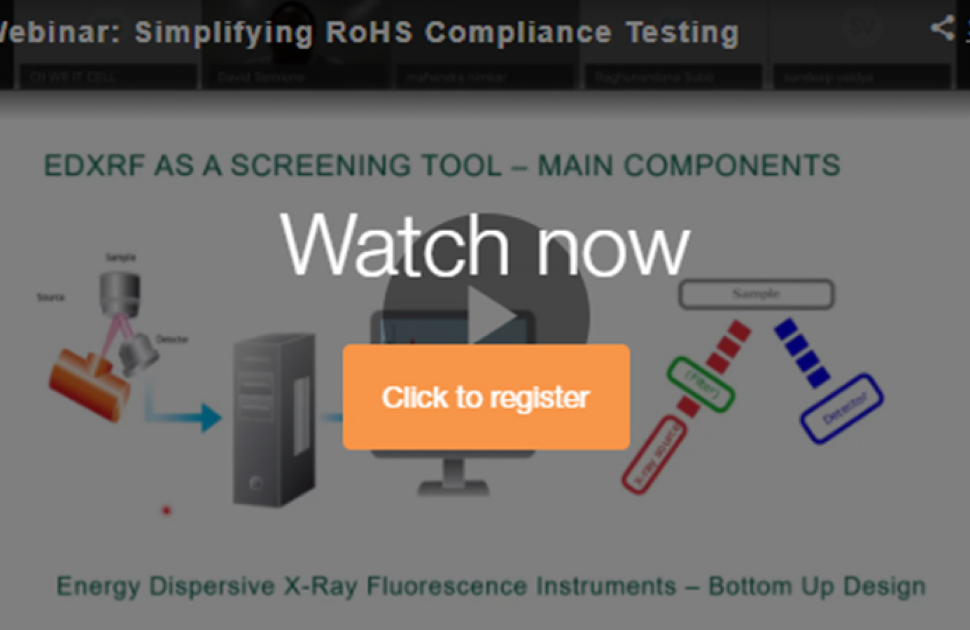 CII Webinar Simplifying RoHS Compliance Testing - OnestopNDT