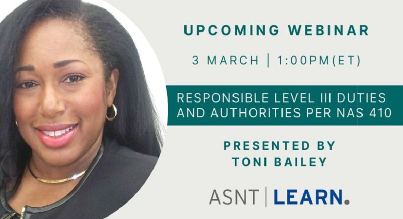 Level 3 Duties and Authorities per NAS 410 - OnestopNDT
